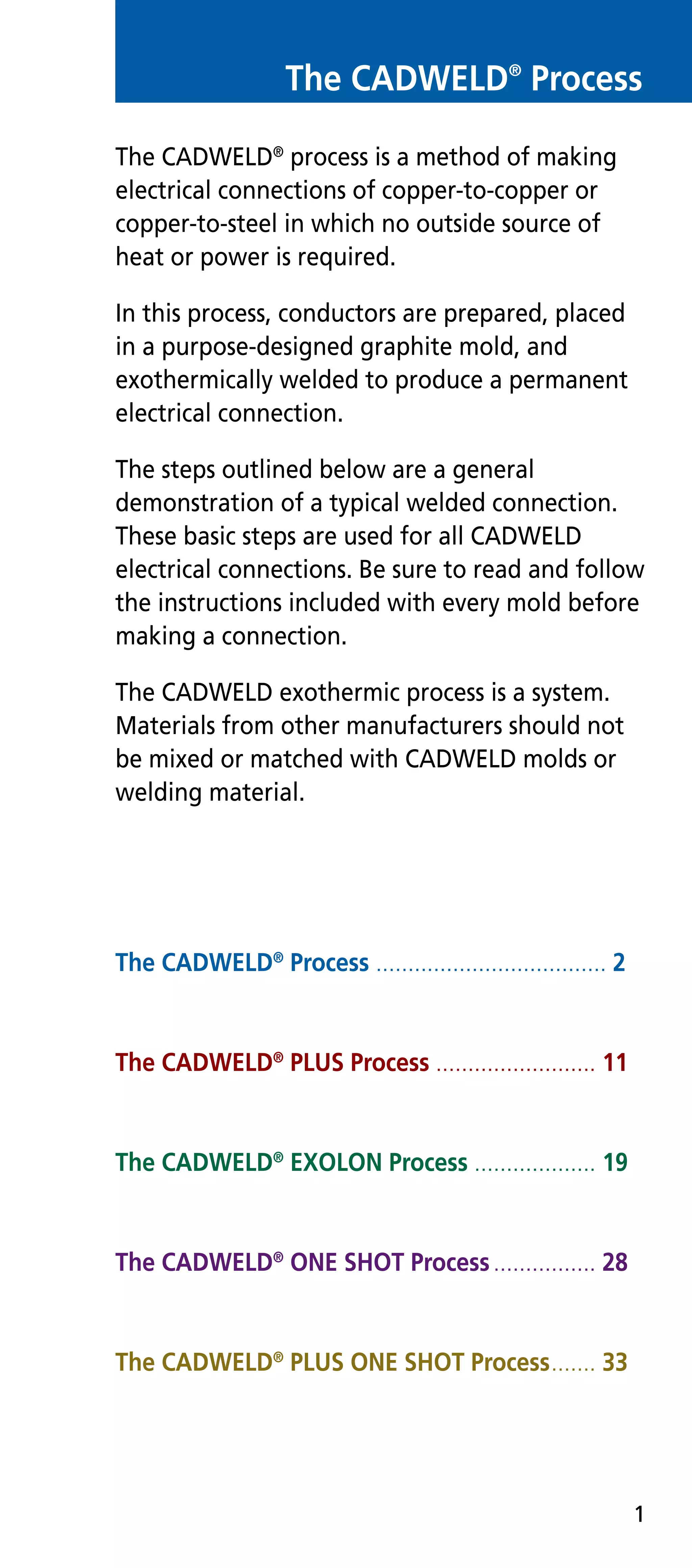 Cadweld exothermic welding_manual | PDF