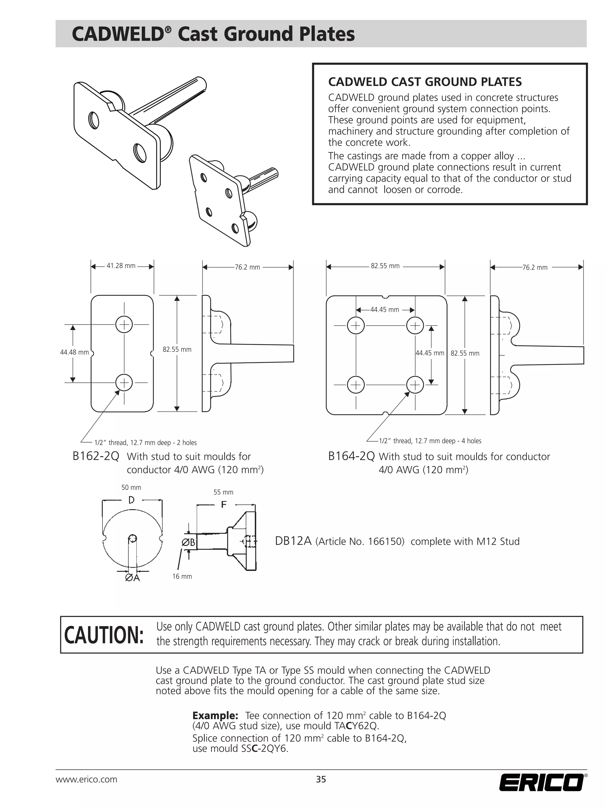 Cadweld welded electrical conections | PDF