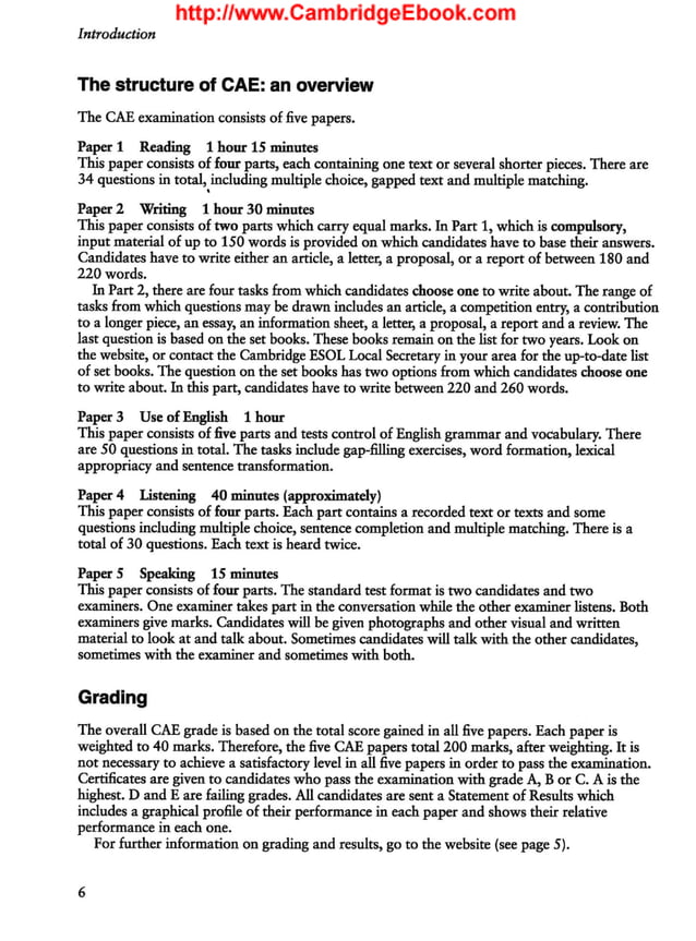 Cae cambridge certificate in advanced english 2 | PDF