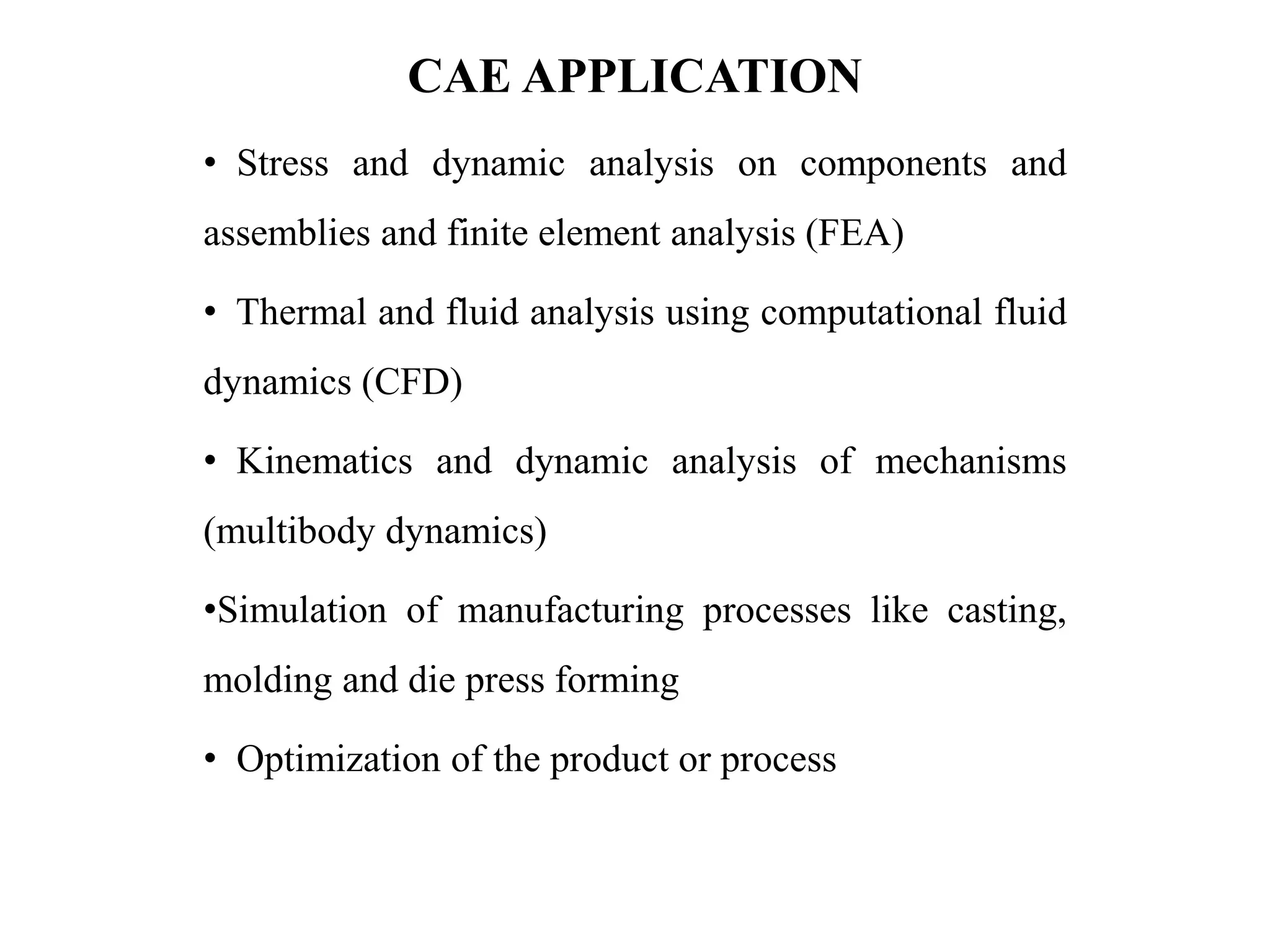 COMPUTER AIDED ENGINEERING - INTRODUCTION | PPTX