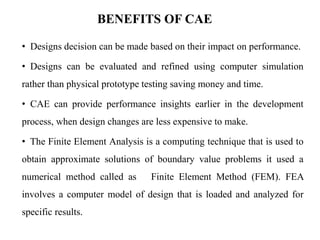 COMPUTER AIDED ENGINEERING - INTRODUCTION | PPTX
