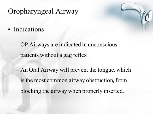 Oropharyngeal Airway Size Chart