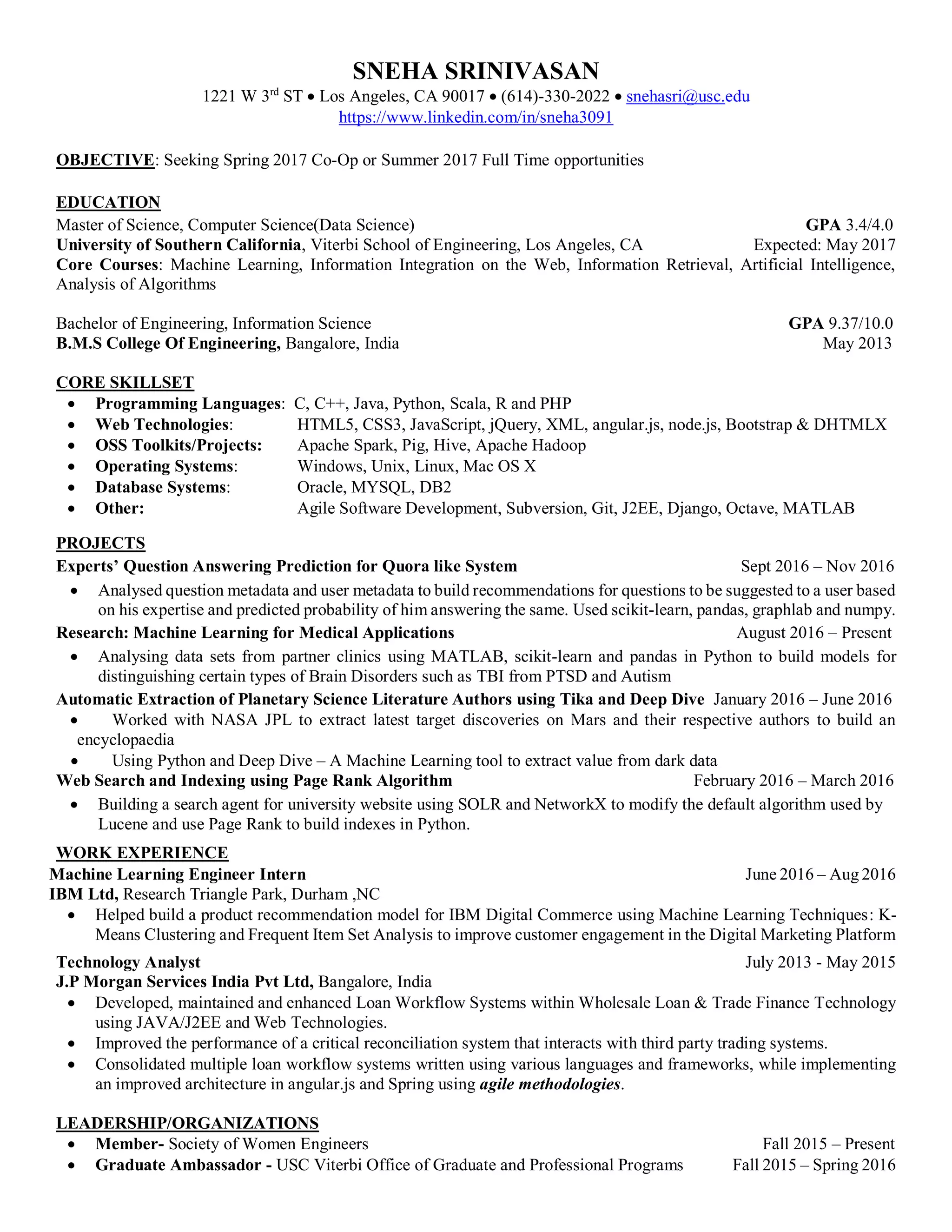 Resume_Sneha | PDF