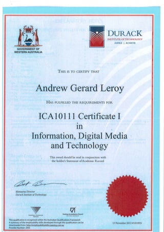 CERTIFICATES~.1 & III | PDF