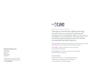 CAE AGILITY Brochure | PDF