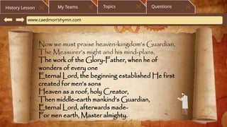 CAEDMON HYMN grade 9 english literrature.pptx