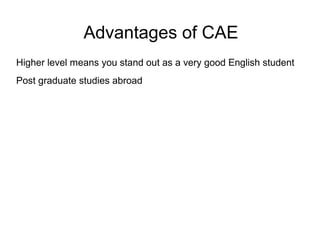 Cae exam univ presentation | PPT | Standardized Testing | Educational ...