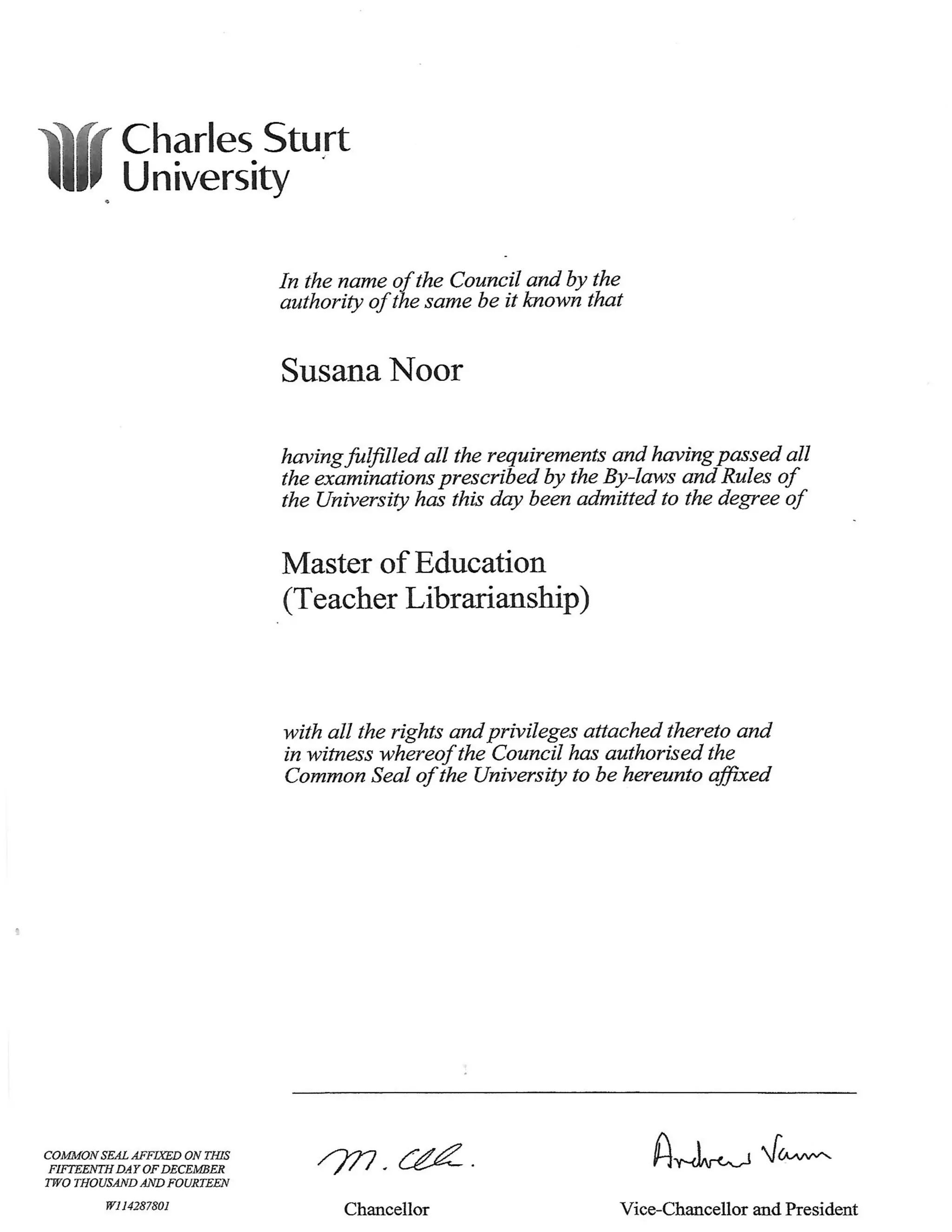 Masters Certificate | PDF