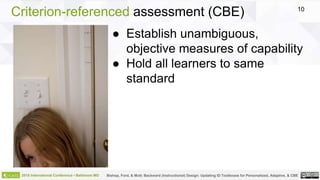 CAEL 2015 - Backward (Instructional) Design: Updating ID Toolboxes for ...