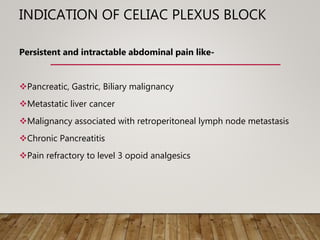 Caeliac plexus block.dr quiyum | PPTX