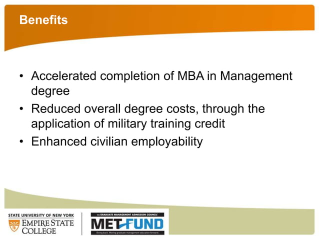 Veterans and Military Pathway to the MBA | PPT