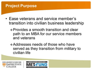 Veterans and Military Pathway to the MBA | PPT