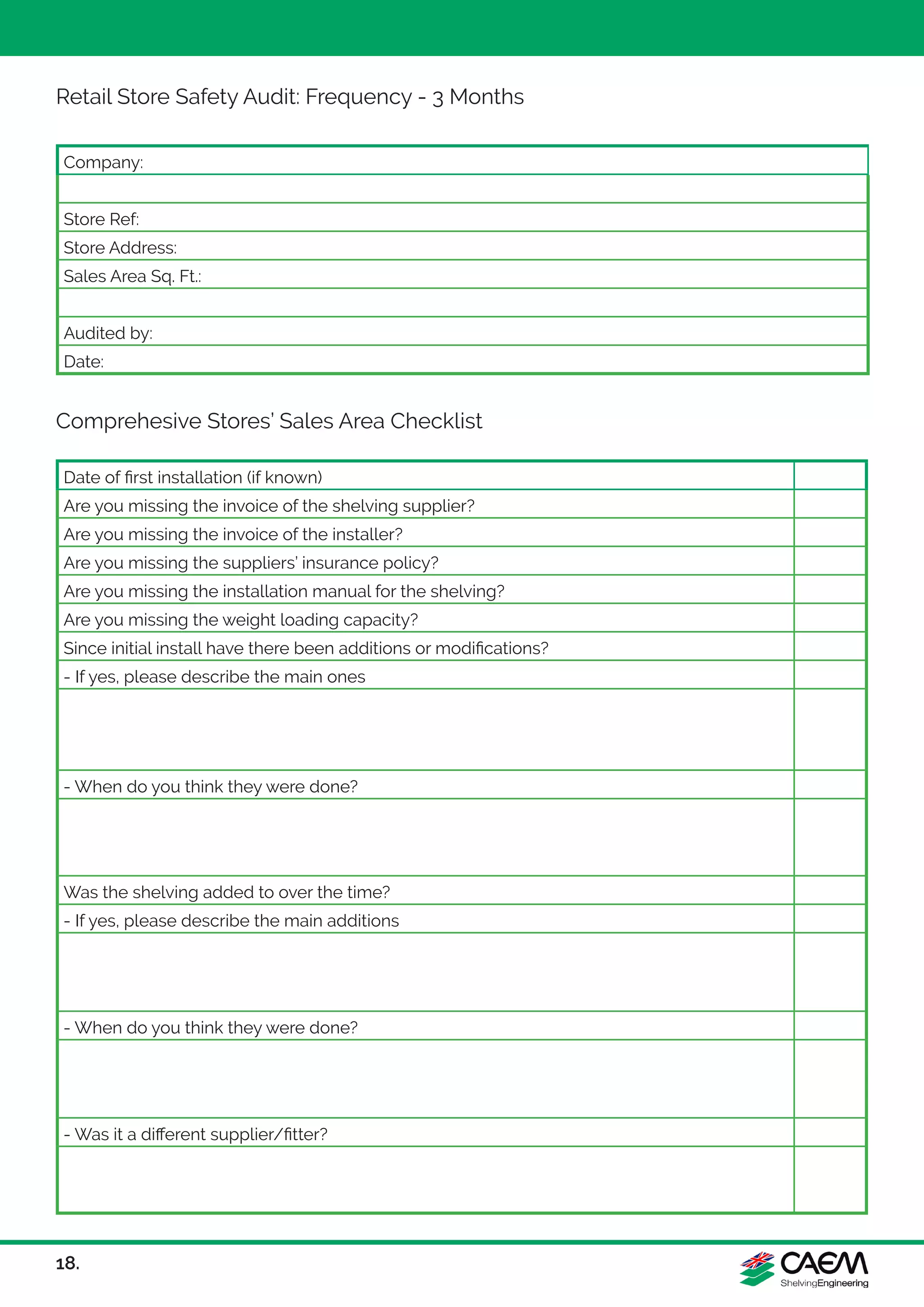 CAEM Ultimate Shelf Safety Guide | PDF