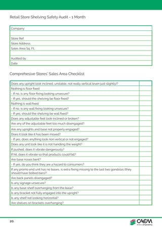 CAEM Ultimate Shelf Safety Guide | PDF