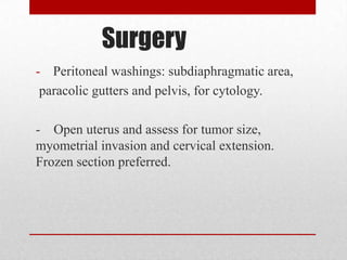 treatment of Ca Endometrium | PPTX