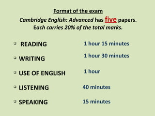 CAE exam | PPT