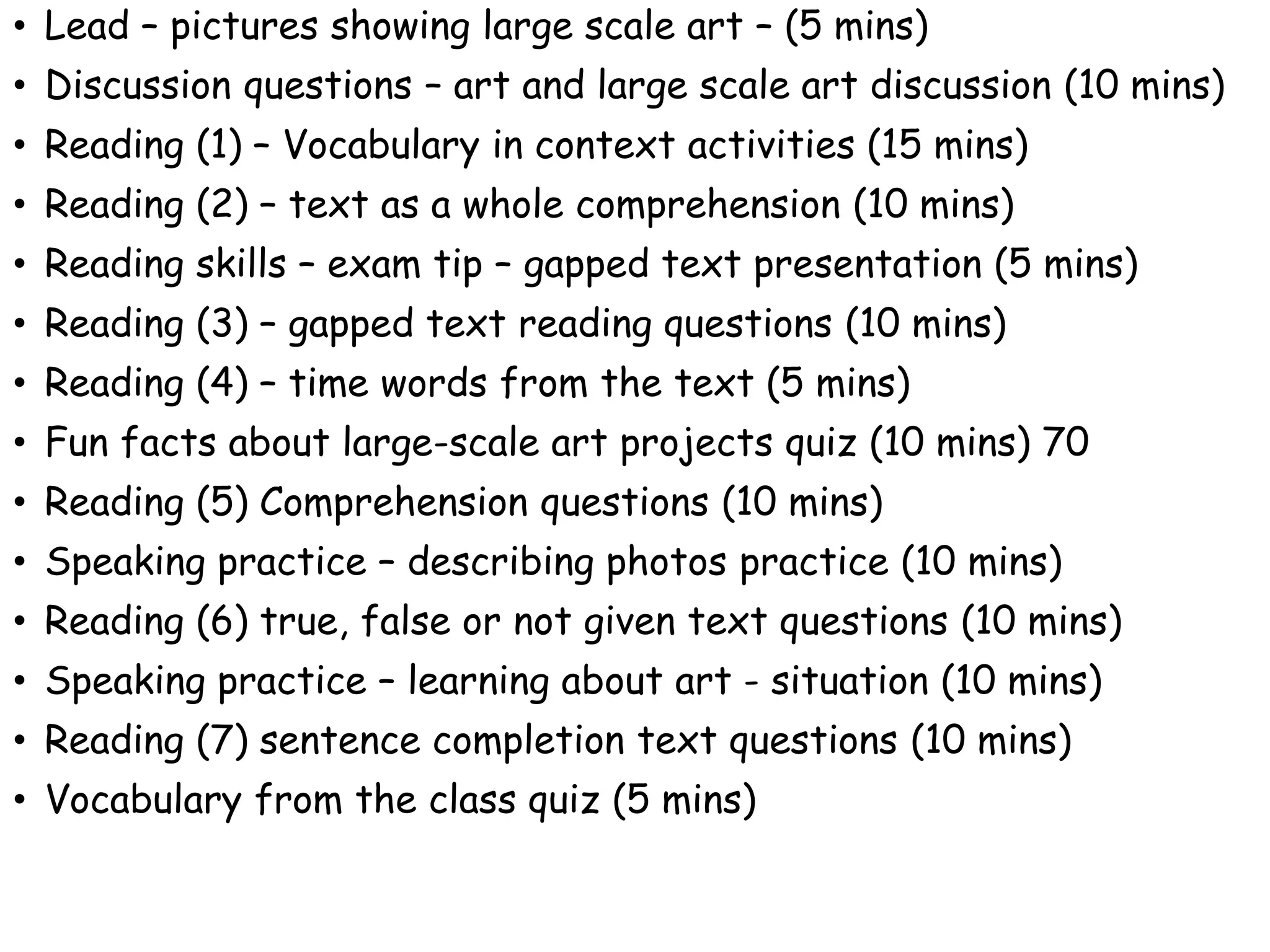 CAE Reading skills unit 6.2 - Large scale art.pptx