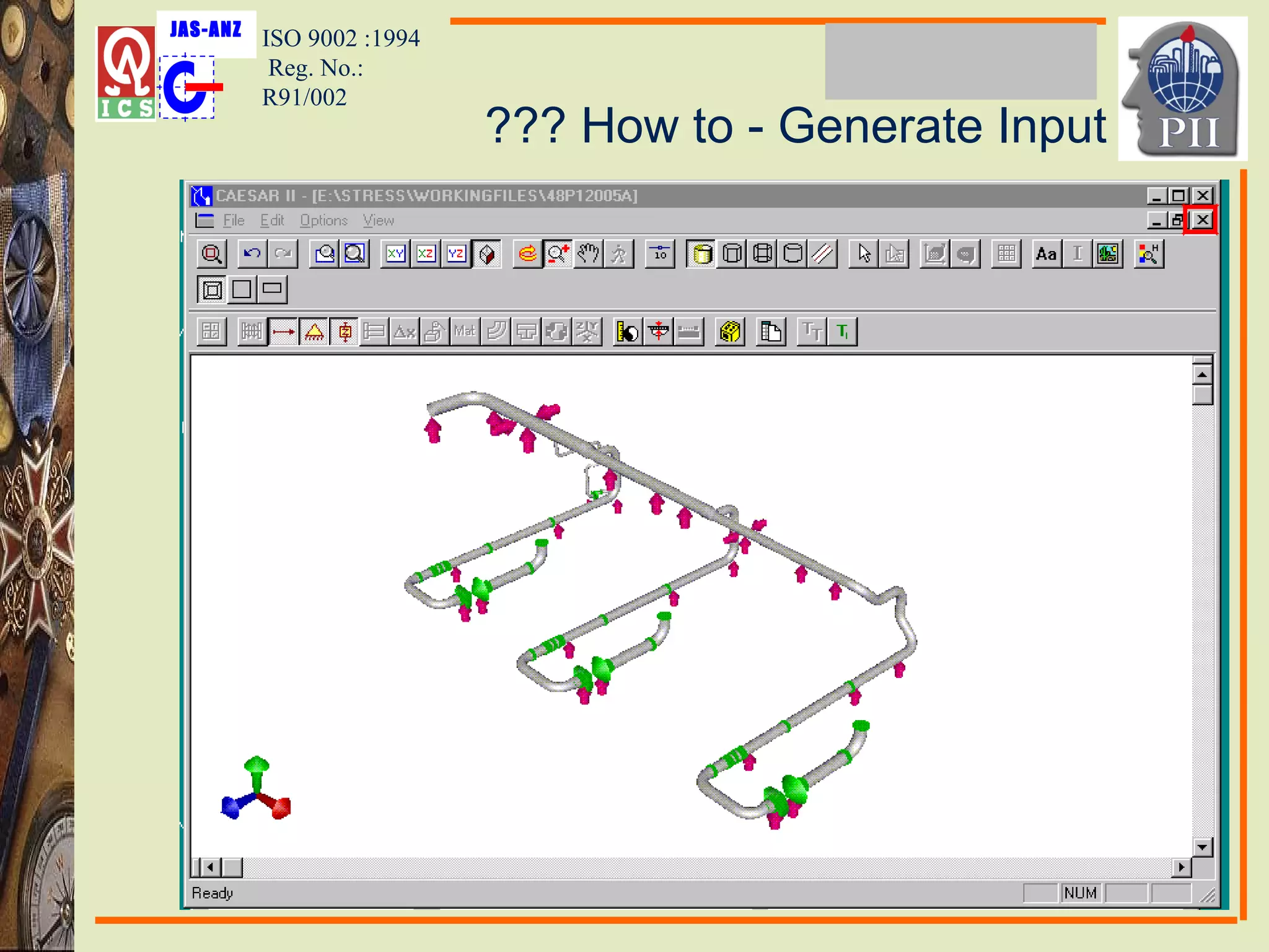 Stress Analysis Using Caesar II | PPT | Technology & Computing