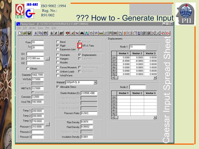 Stress Analysis Using Caesar II | PPT | Technology & Computing