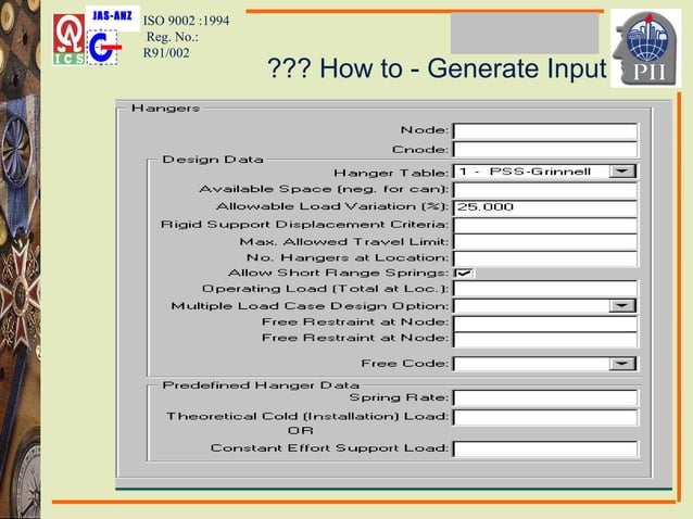 Stress Analysis Using Caesar II | PPT | Technology & Computing