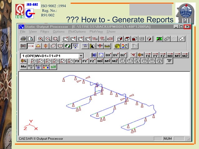 Stress Analysis Using Caesar II | PPT | Technology & Computing