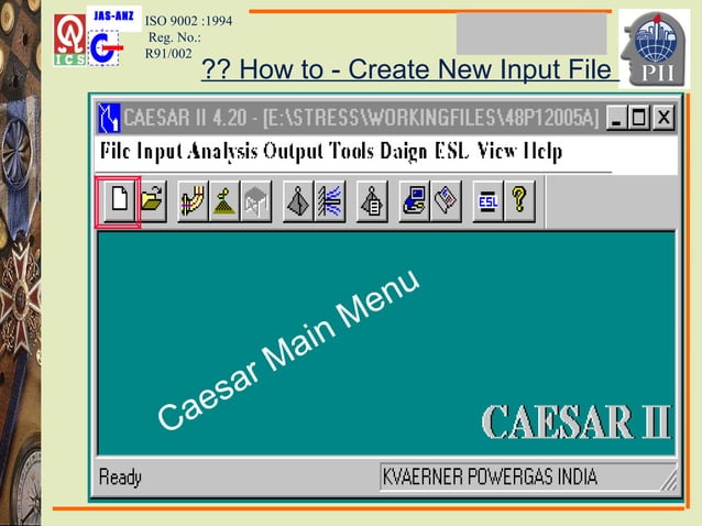 Stress Analysis Using Caesar II | PPT | Technology & Computing