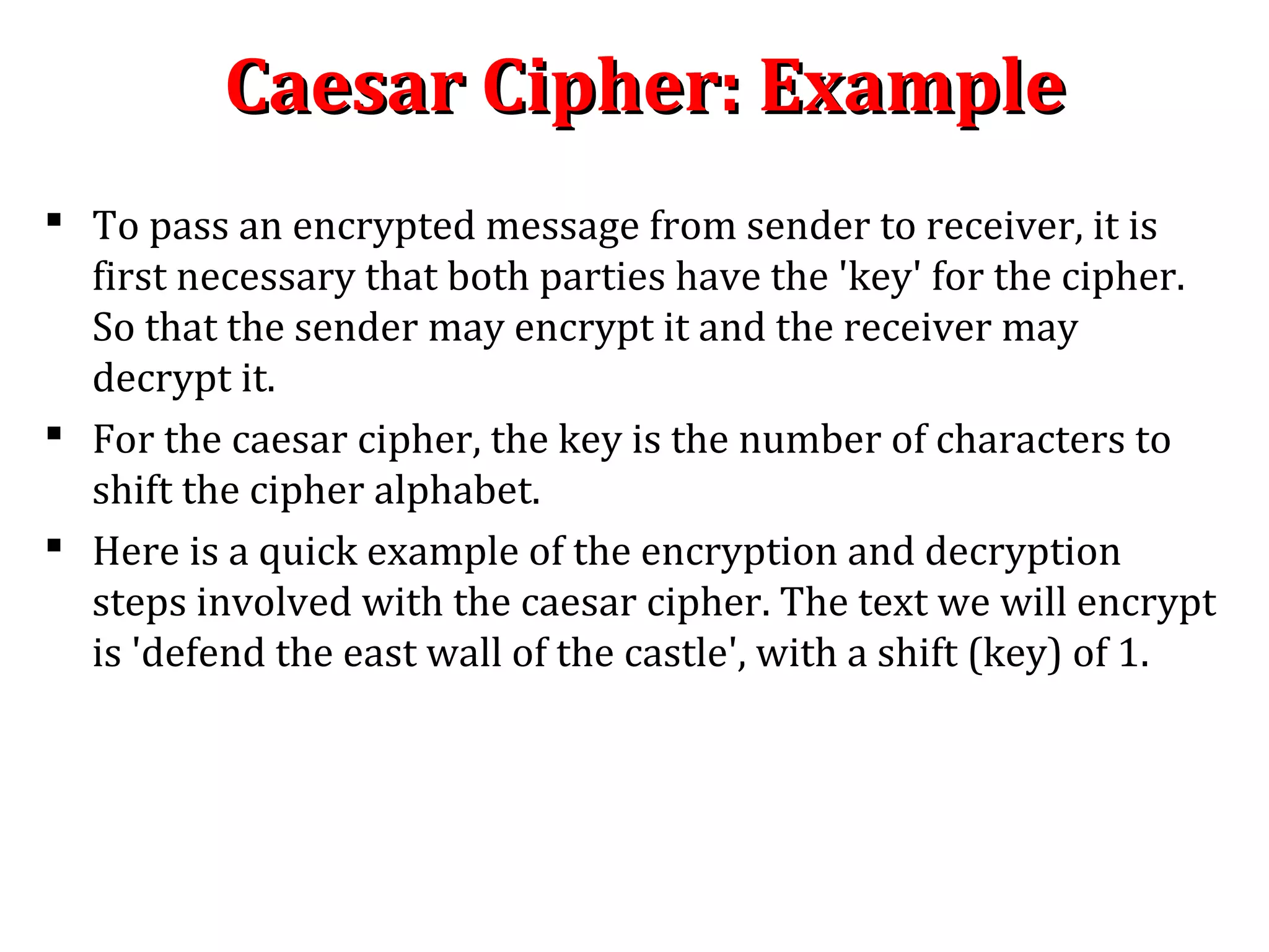 Caesar cipher | PPT