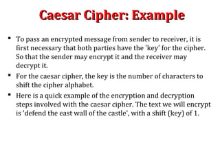 Caesar cipher | PPT