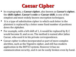 Caesar cipher | PPT