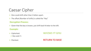 Caesar Cipher.pptx Information Security ppt | PPT