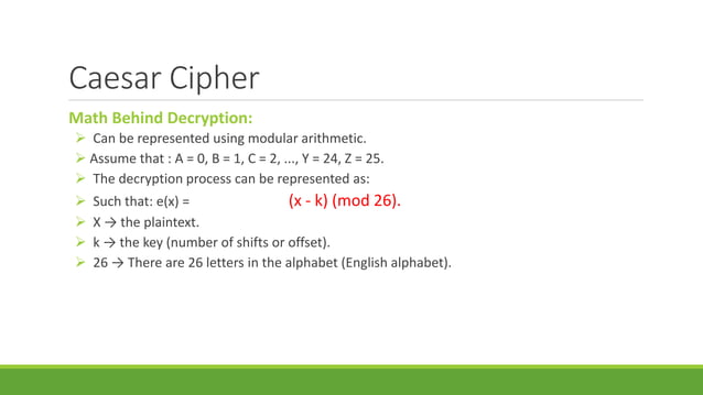 Caesar Cipher.pptx Information Security ppt | PPT