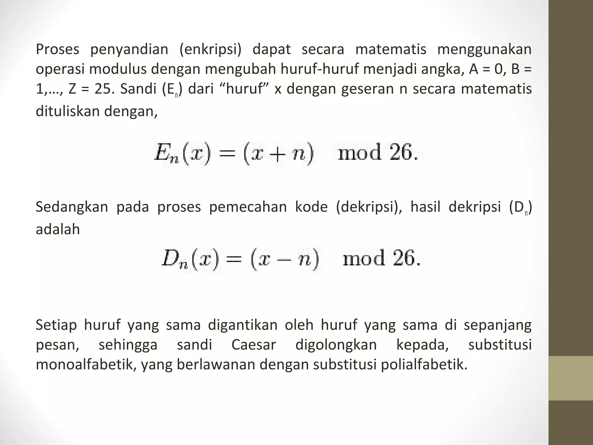 Caesar cipher kel1 | PPT