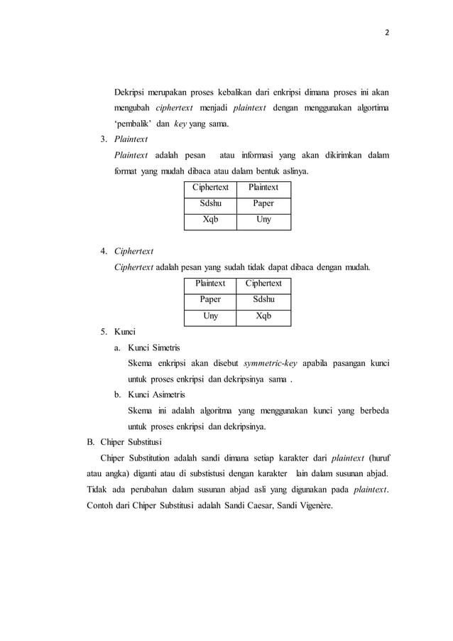 Caesar cipher adalah algoritma cipher | PDF Caesar cipher adalah algoritma cipher | PDF