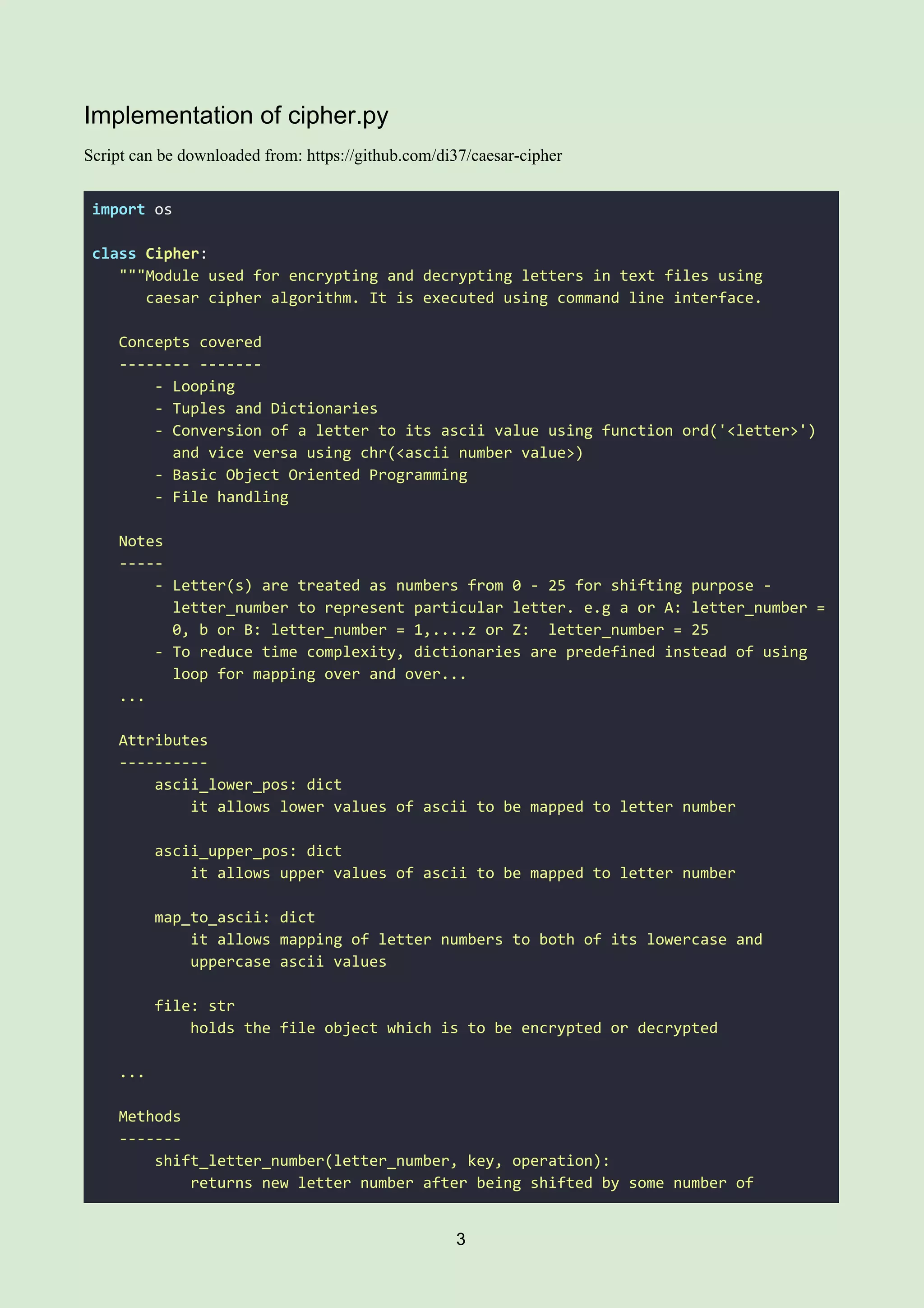 Fundamentals Of Cryptography Caesar Cipher Python Pdf Programming Languages Computing