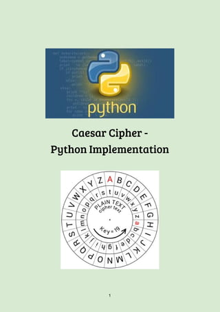 Fundamentals of Cryptography - Caesar Cipher - Python | PDF