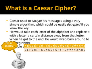 Caesar Ciphers Powerpoint.pptxCaesar Ciphers Powerpoint.pptx