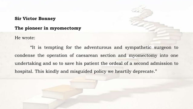 Caesarean Myomectomy Ppt Pptx