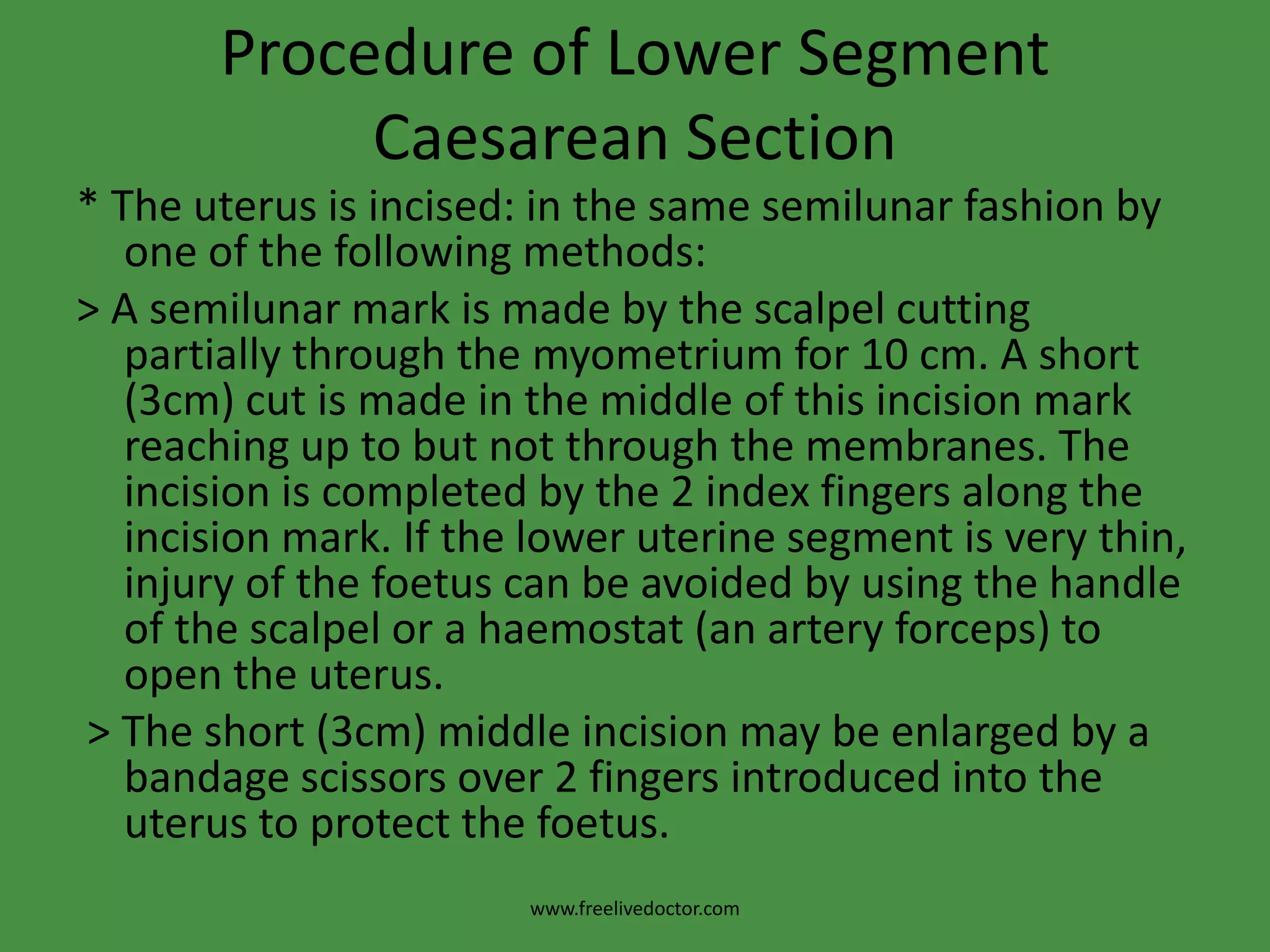 Caesarean section | PPTX