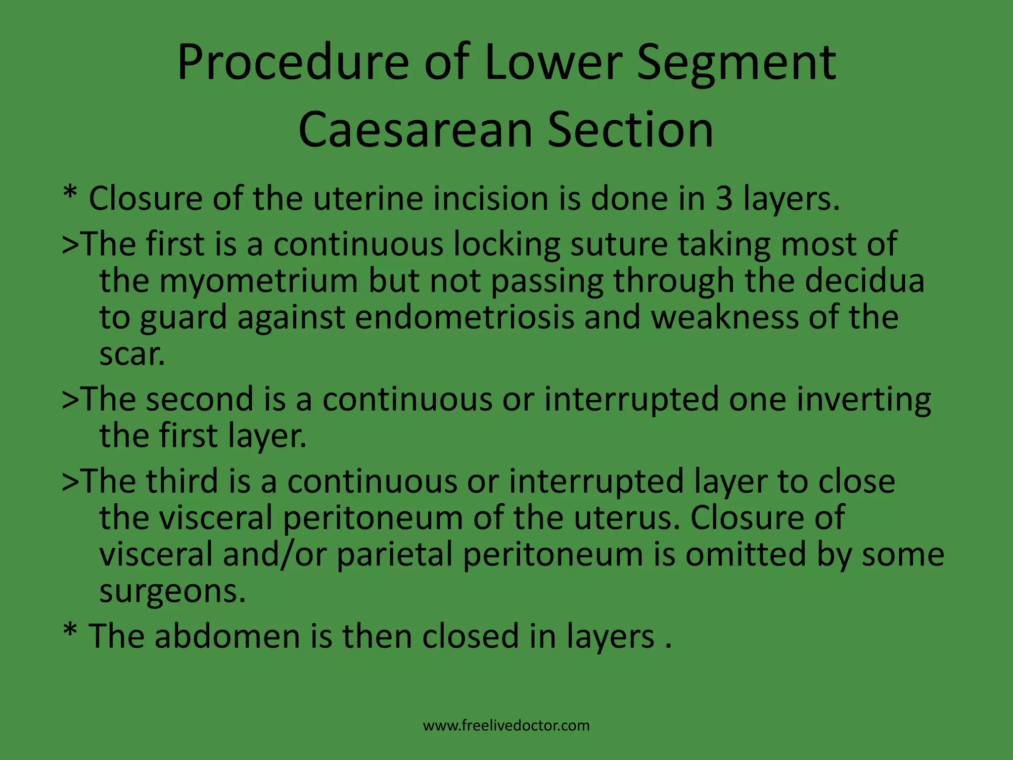 Caesarean section | PPTX