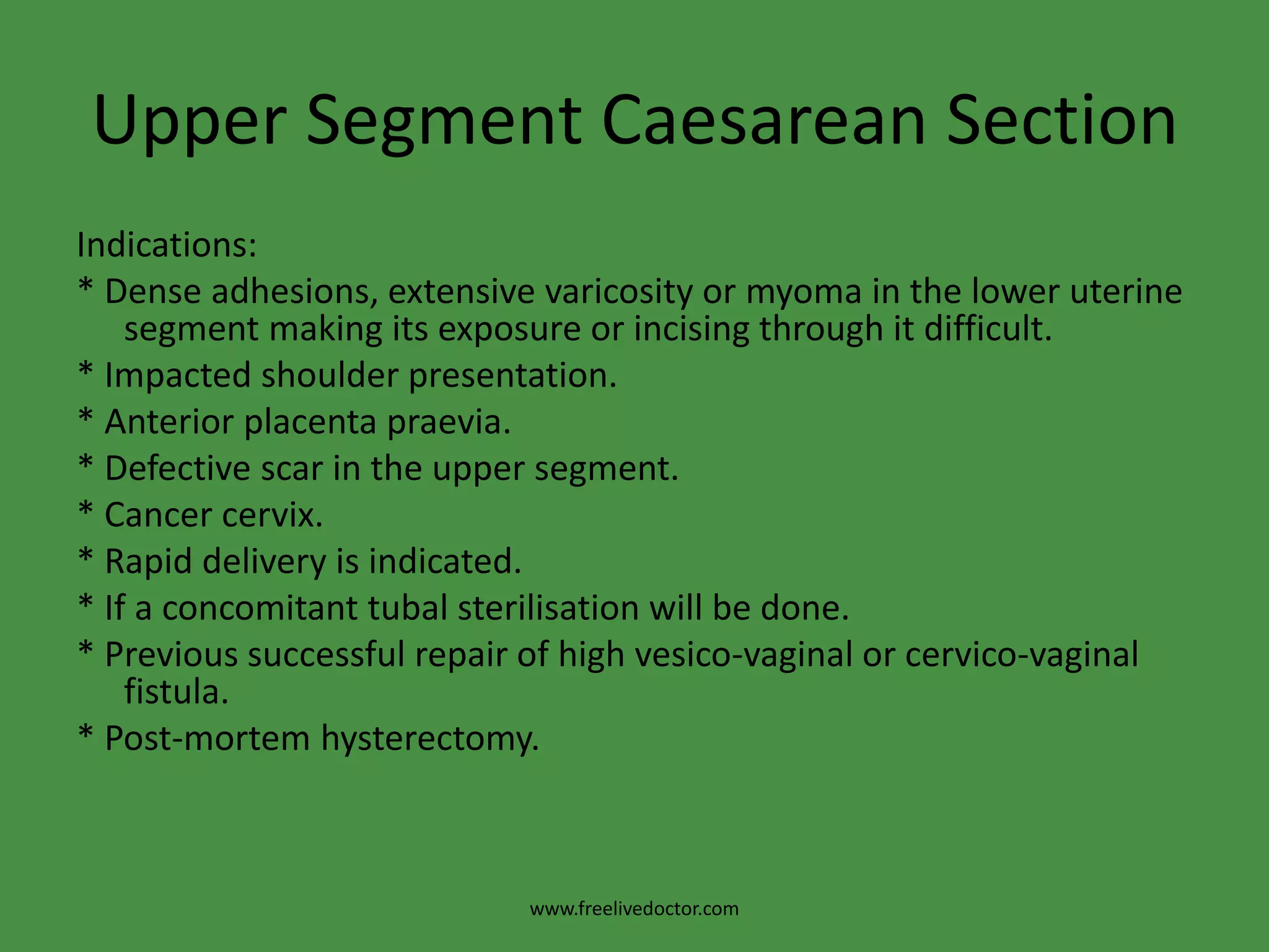 Caesarean section | PPTX
