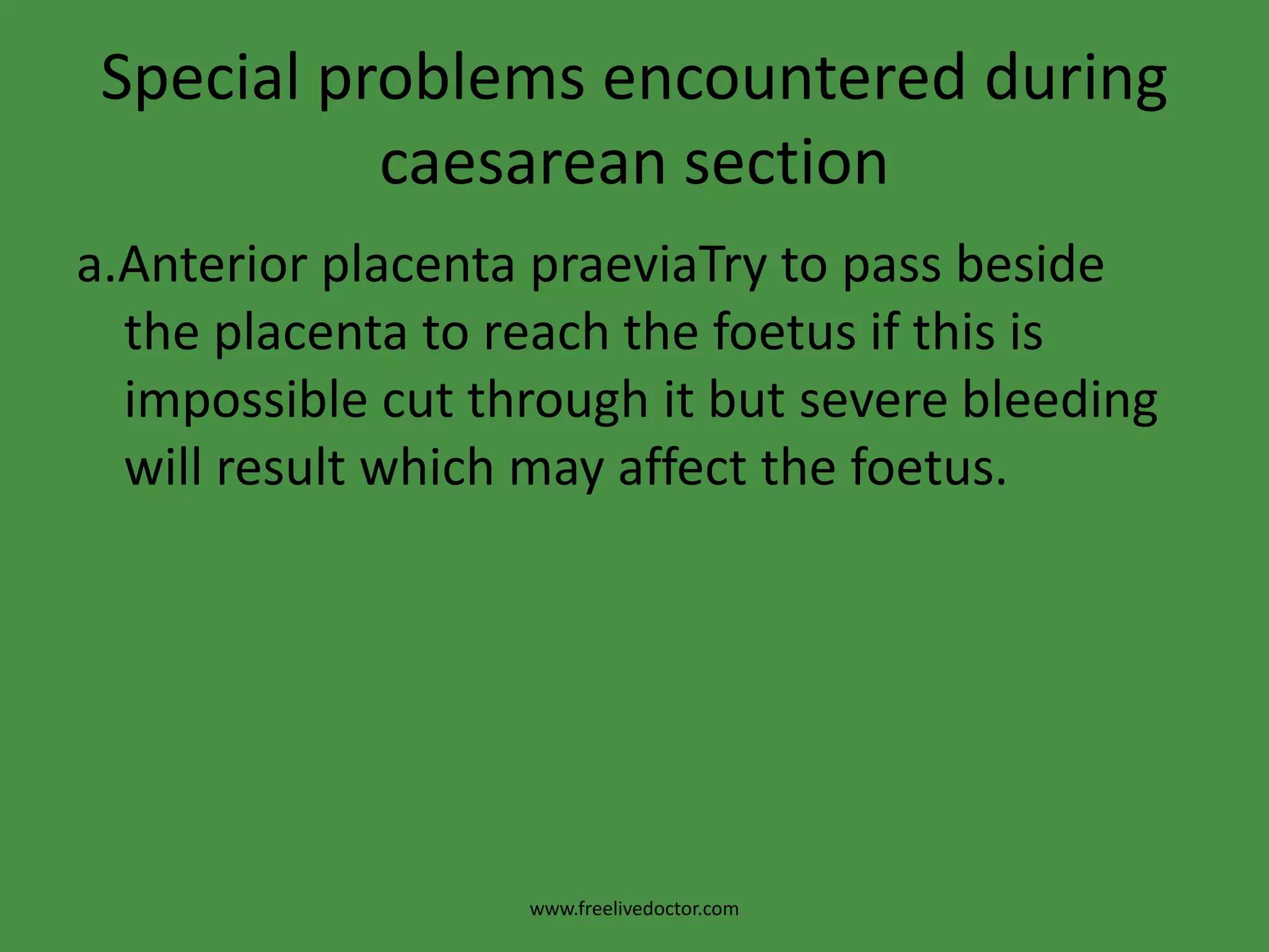 Caesarean section | PPTX