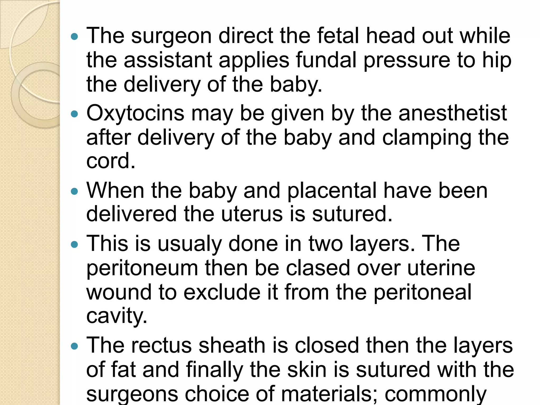 Caesarean section | PPTX