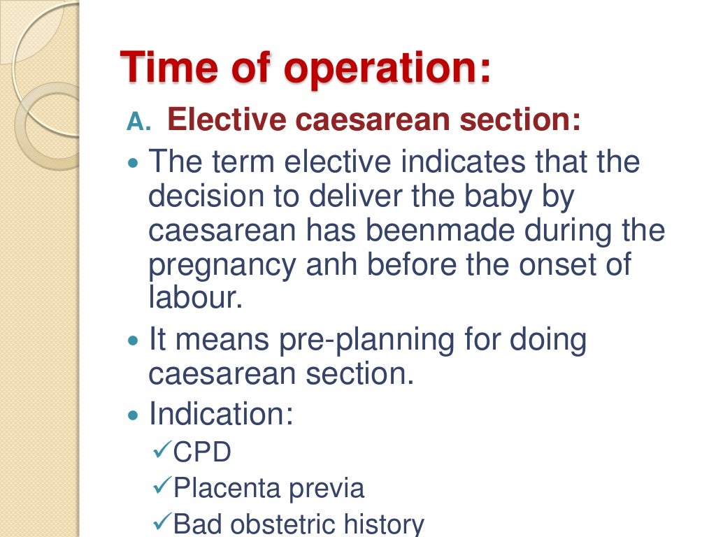 Caesarean section