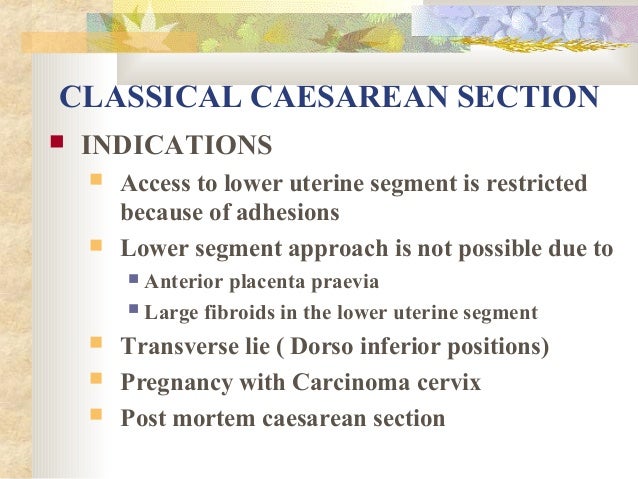 Caesarean section