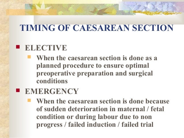 Caesarean section