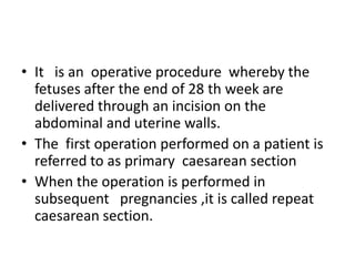 Caesarean section | PPT