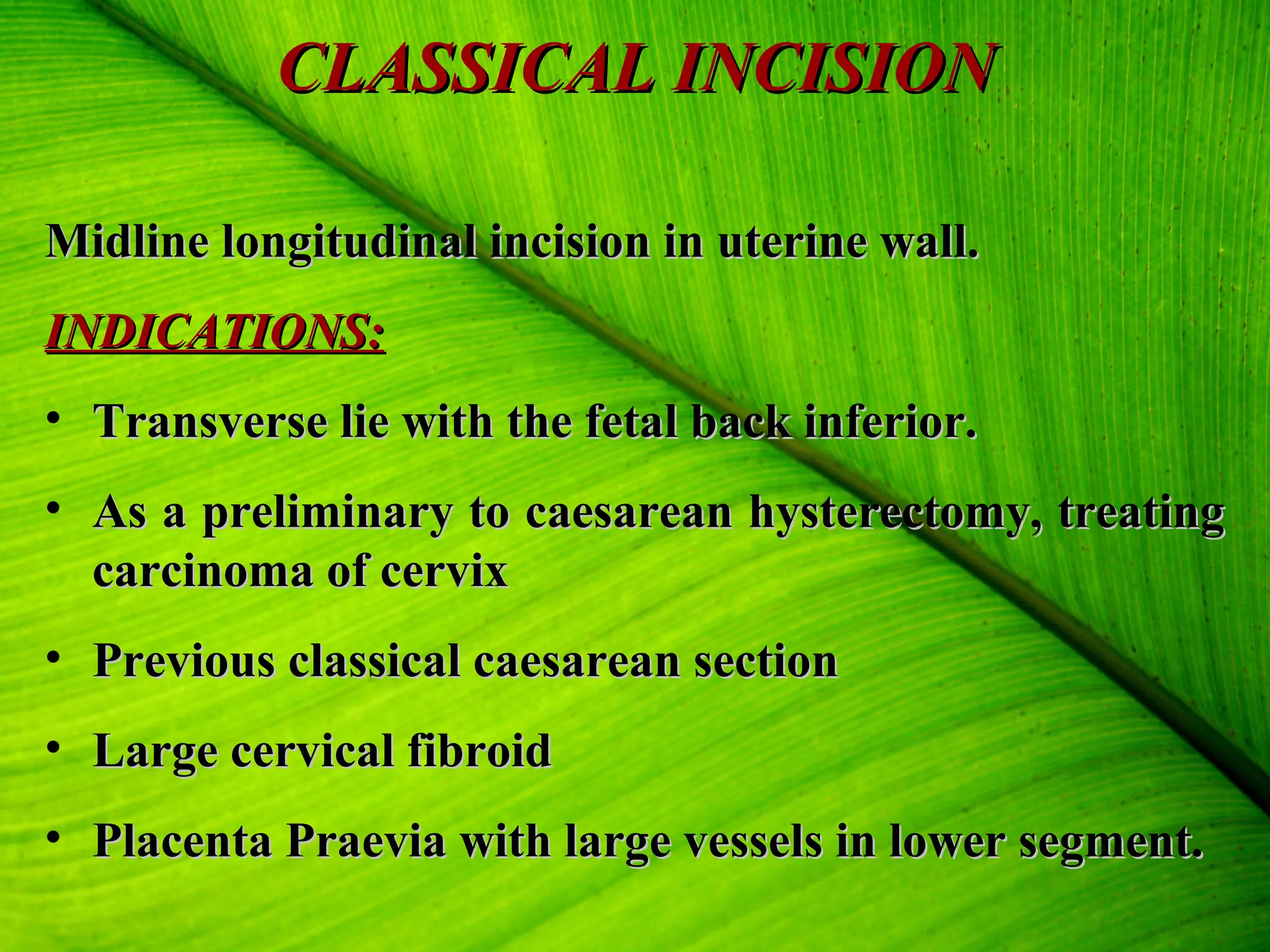 Caesarean section | PPT