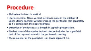 Caesarean section | PPT