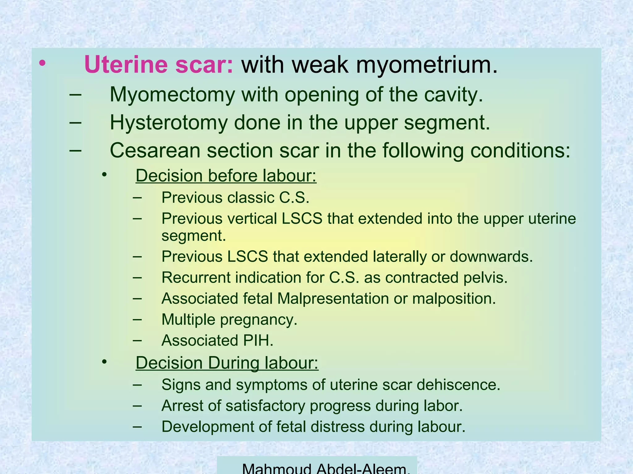 Caesarean section | PPT