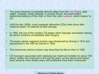 Caesarean section | PPT